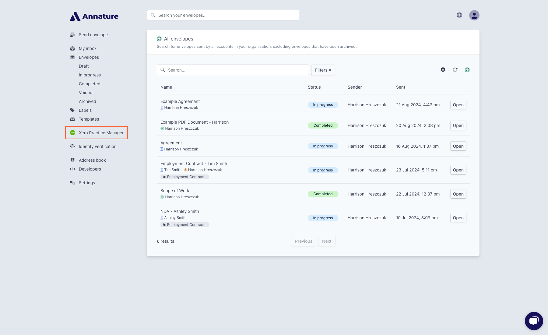 Using the Xero Practice Manager Dashboard