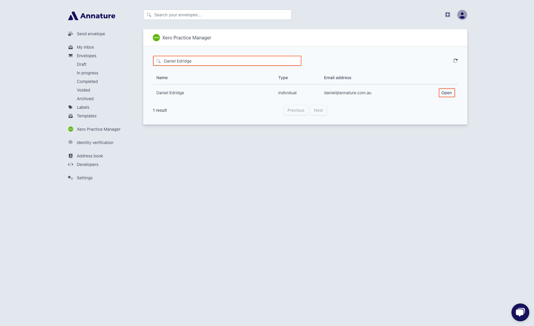 Create an Identity Verification for Xero Practice Manager clients